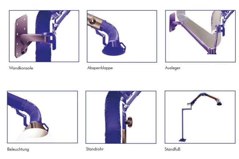Absaugarme für Absauganlagen: AIRTEC Absaugtechnik